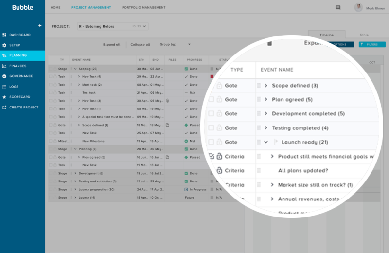 Bubble PPM™ for Project Managers – Bubble PPM Software